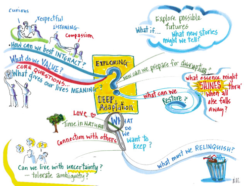 Deep Adaptation Visualizations – Another End of the World is Possible